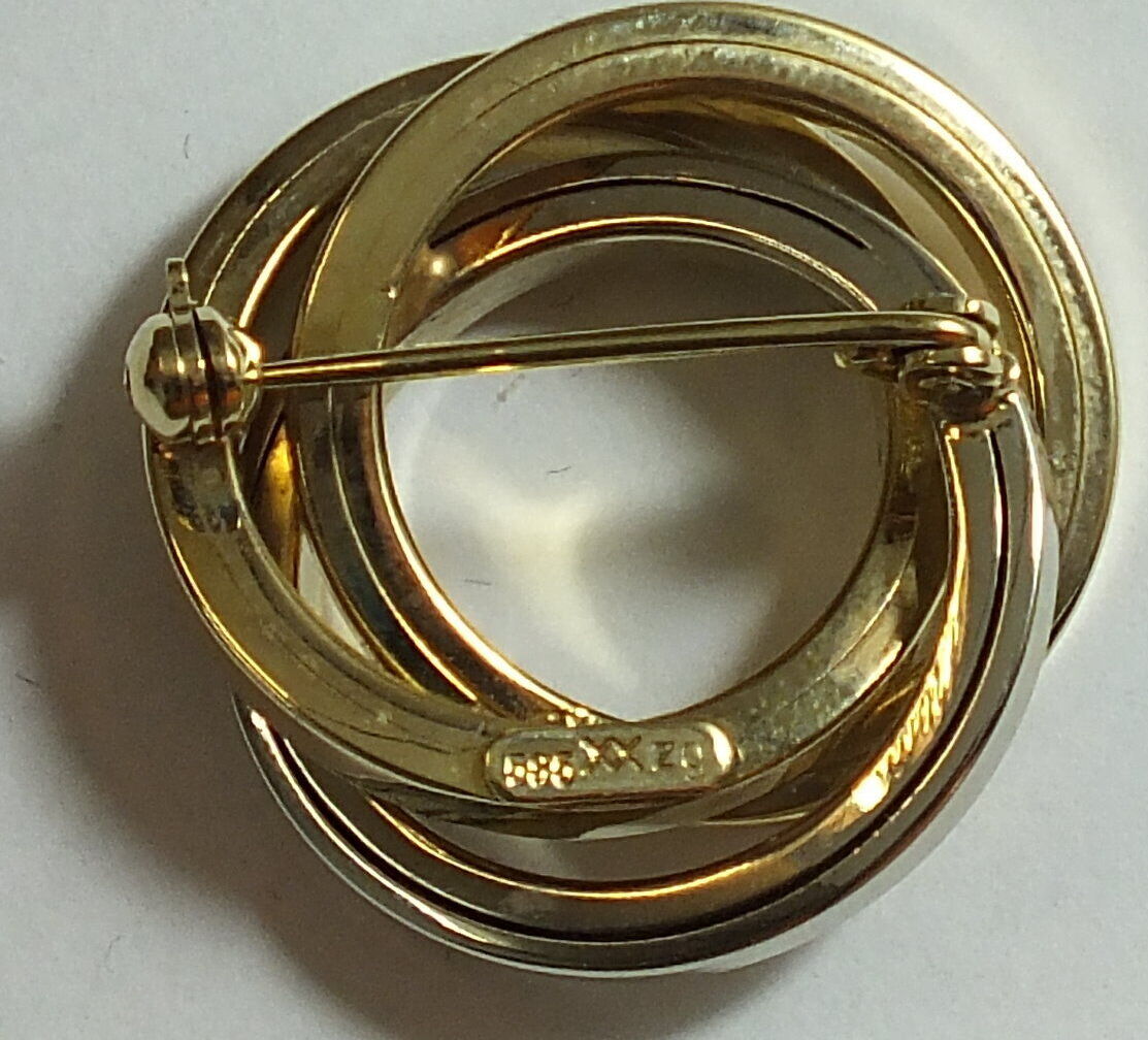 Brosche .585 Gold sehr gut | MA-Shops