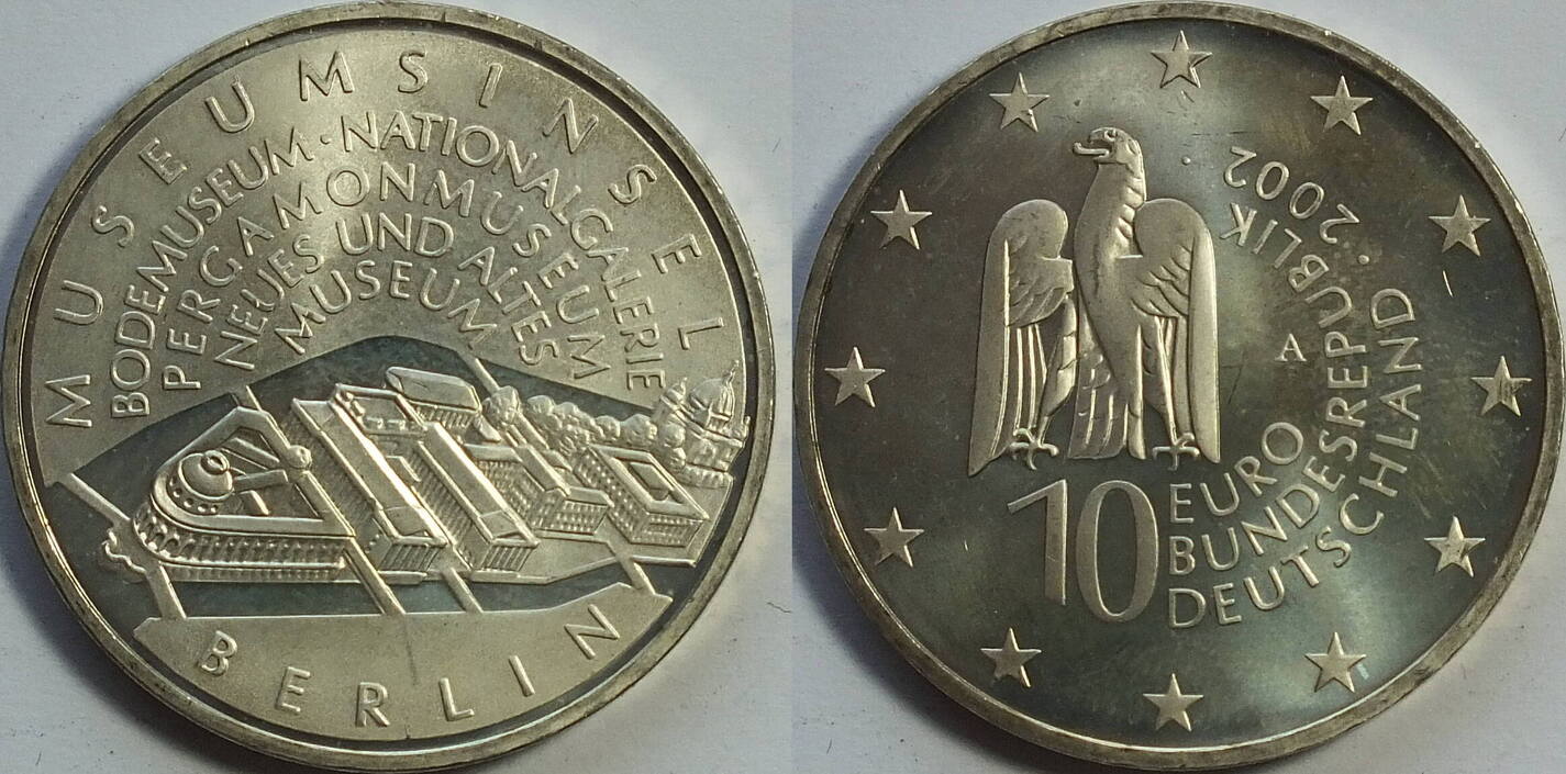 BRD 10 Euro 2002 A Museumsinsel vz - st | MA-Shops