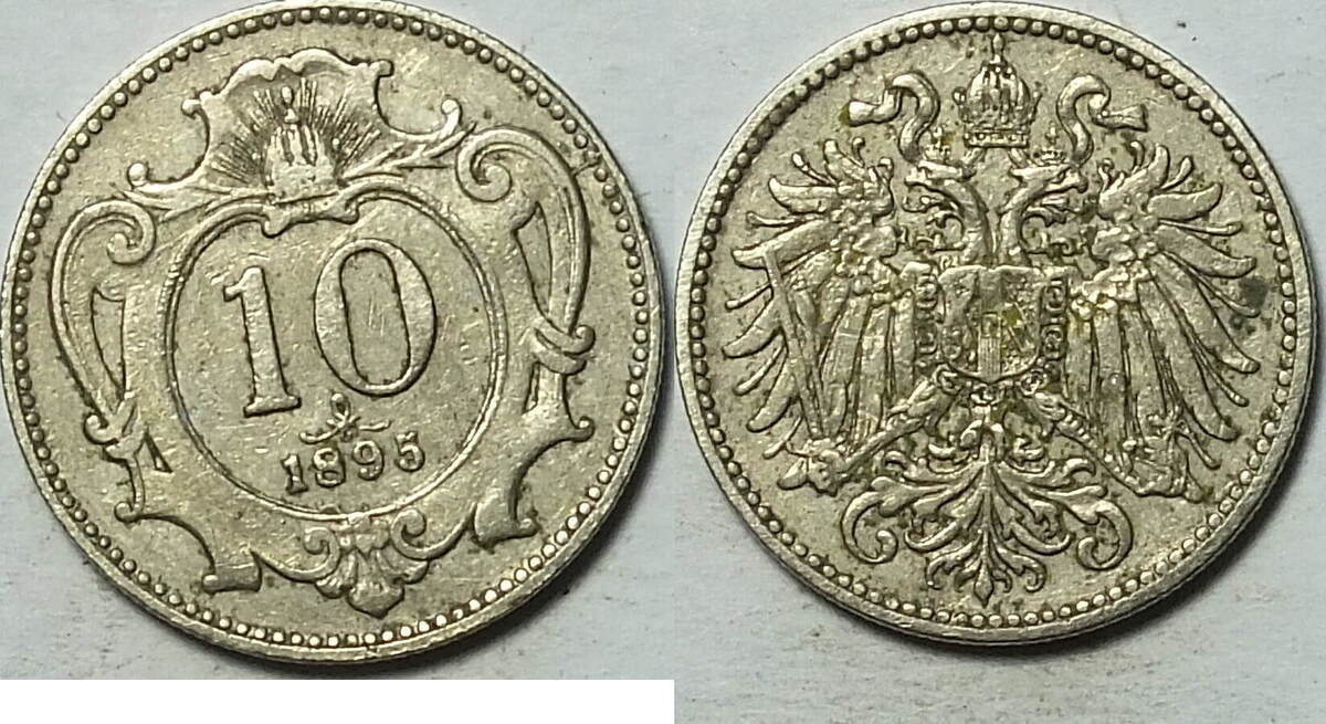 Österreich 10 Heller 1895 ss | MA-Shops