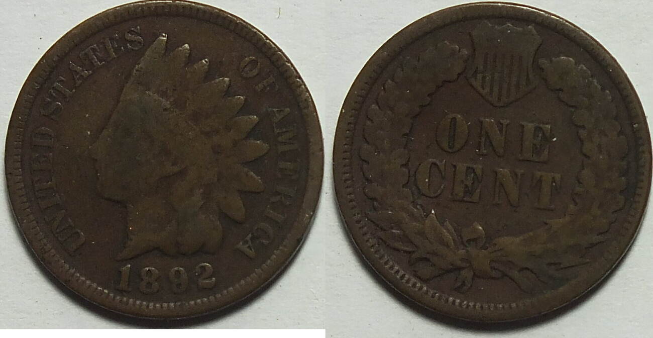 USA 1 Cent 1892 s-ss | MA-Shops