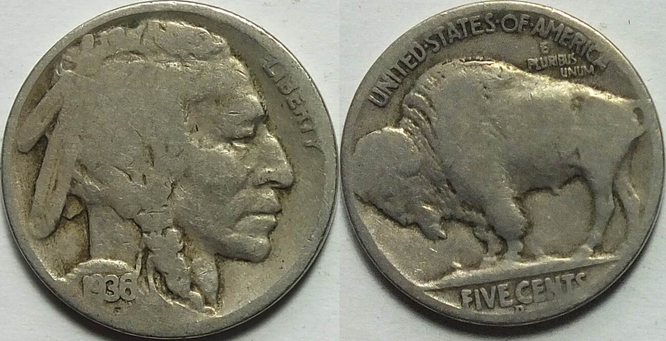 USA 5 Cent 1936 D s - ss | MA-Shops