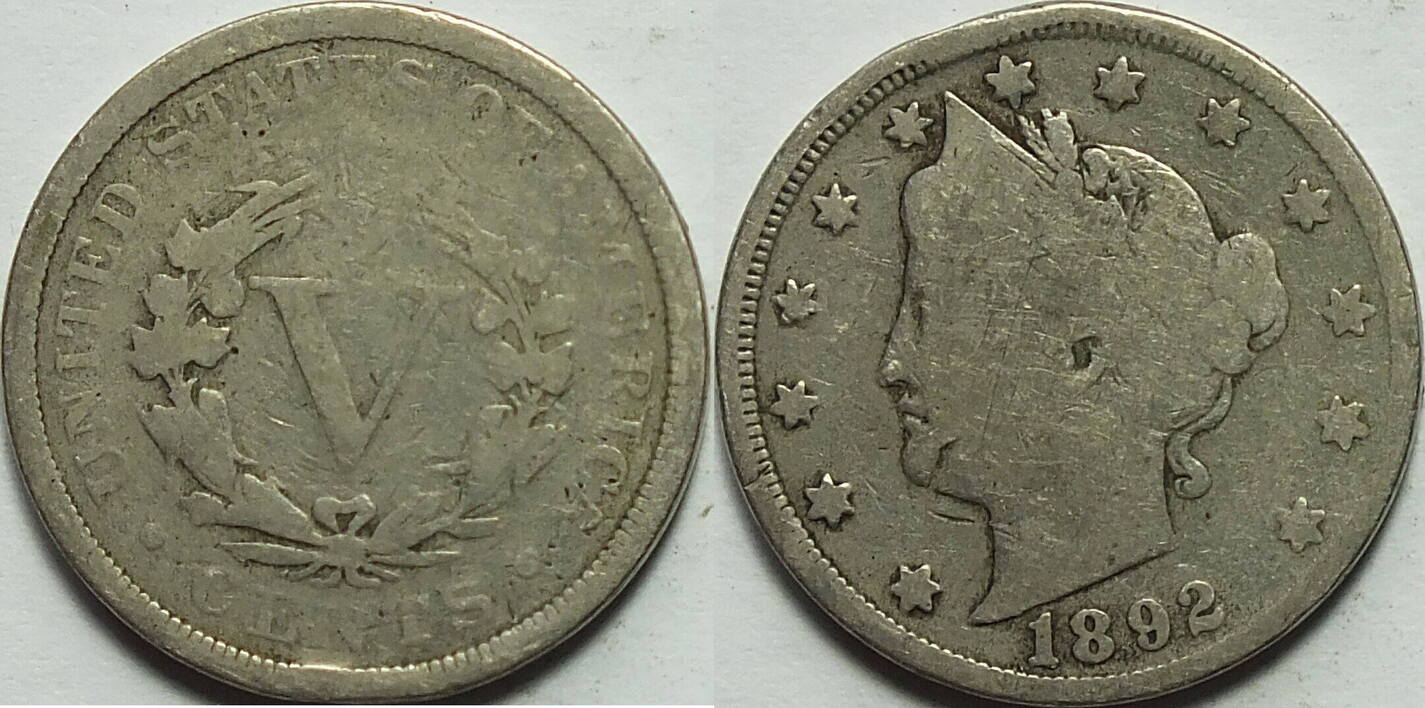 USA 5 Cent 1892 s | MA-Shops
