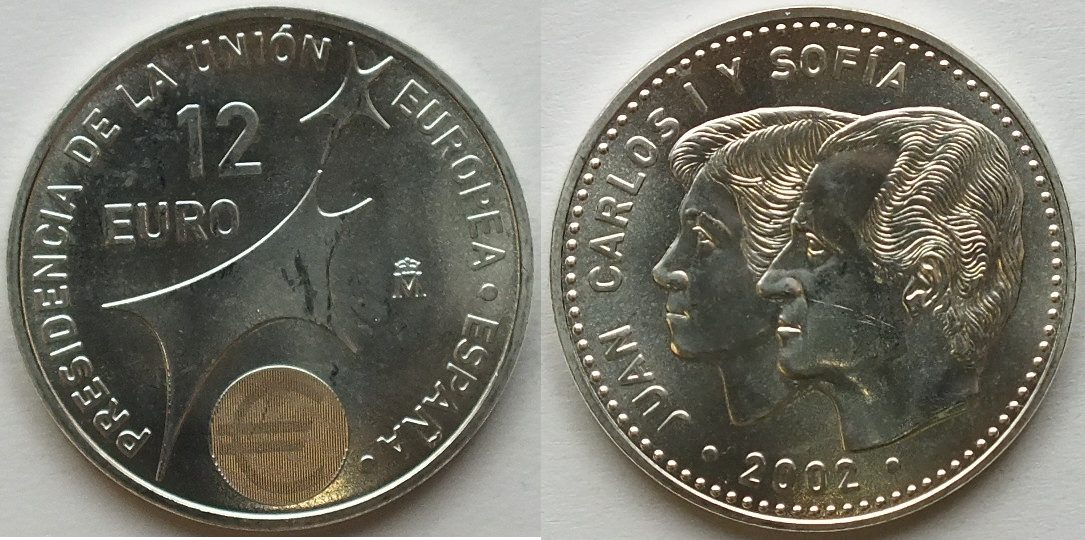 Spanien 12 Euro 2002 bfr | MA-Shops
