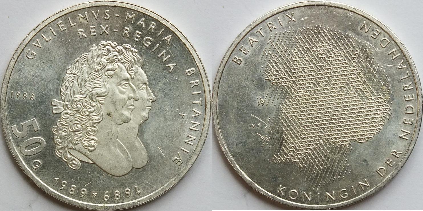 Niederlande 50 Gulden 1988 vz | MA-Shops