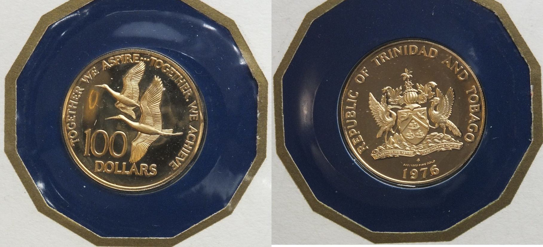 Trinidad & Tobago 100 $ Gold 1976 PP | MA-Shops