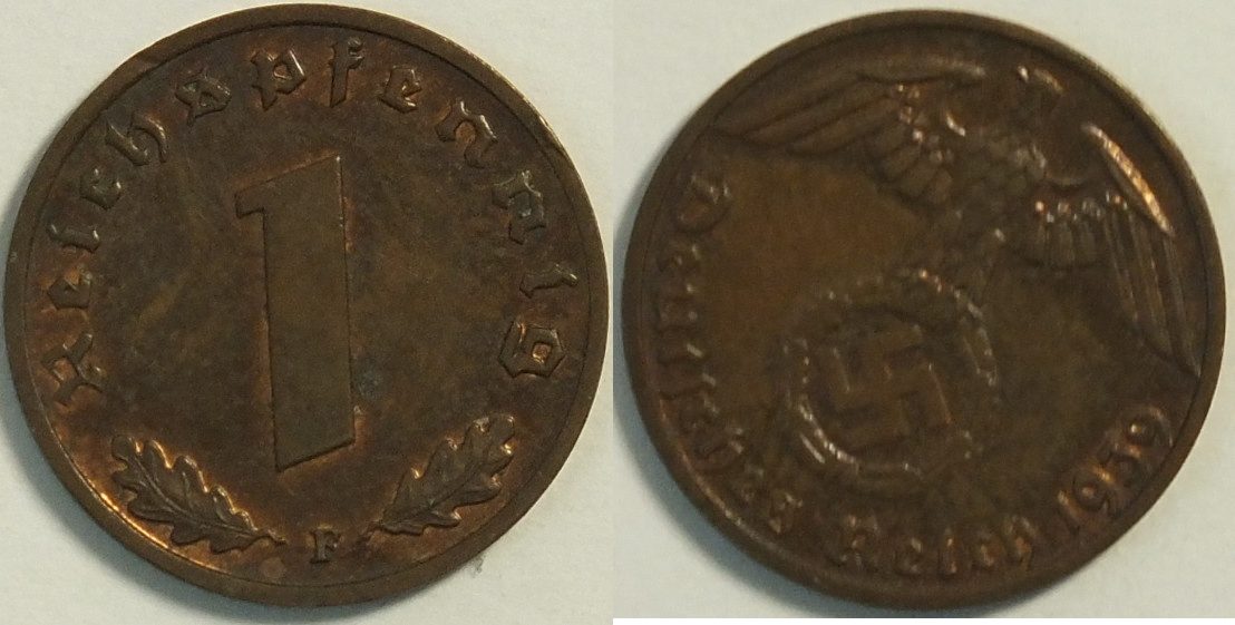 Deutsches Reich 1 Pf 1939 F ss | MA-Shops
