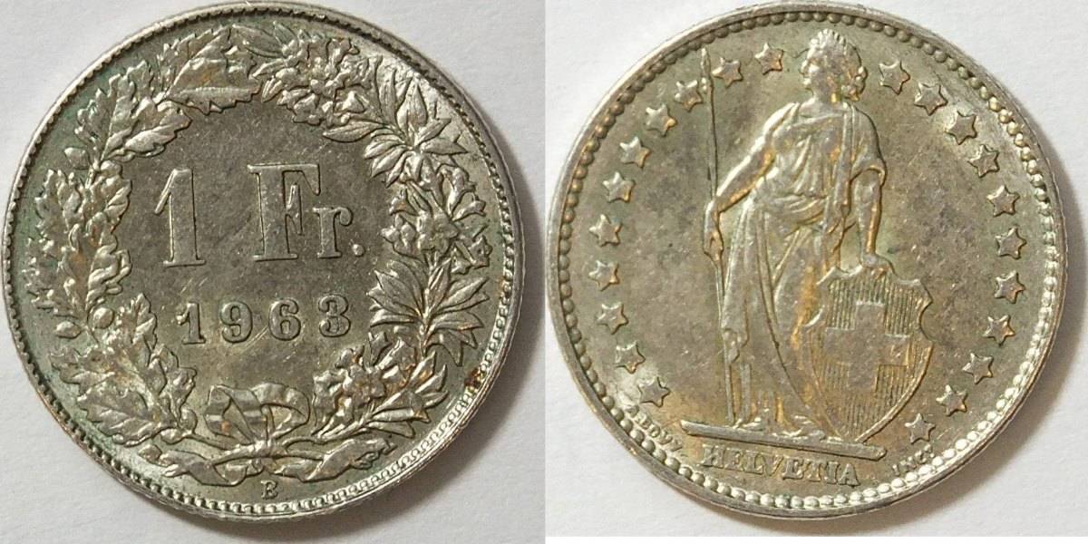 Schweiz 1 Franken 1963 vz | MA-Shops