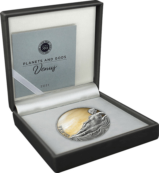 Cameroon 2021 Venus Planets and Gods 3 oz Antique finish Silver Coin ...