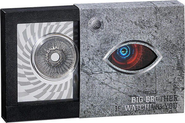 Cameroon 2023 Big Brother Is Watching You 2 oz Antique finish Silver ...
