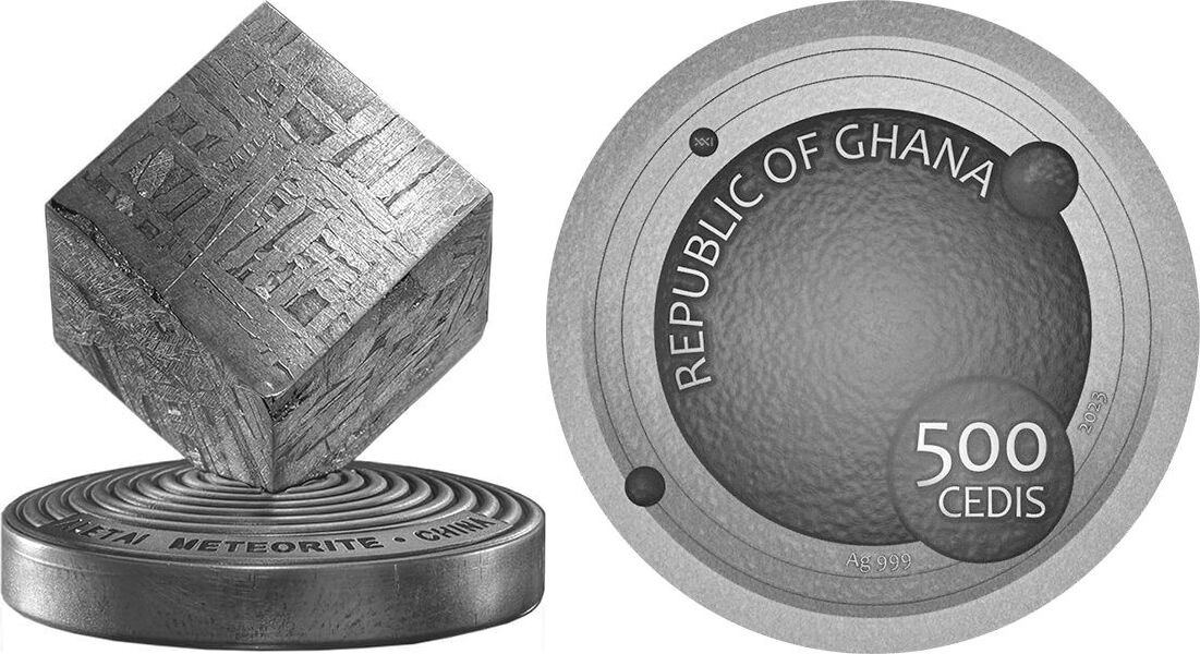 Ghana 500 cedis 2023 Space Cube - Cube Coin 1 kilo Silver Coin Antique ...