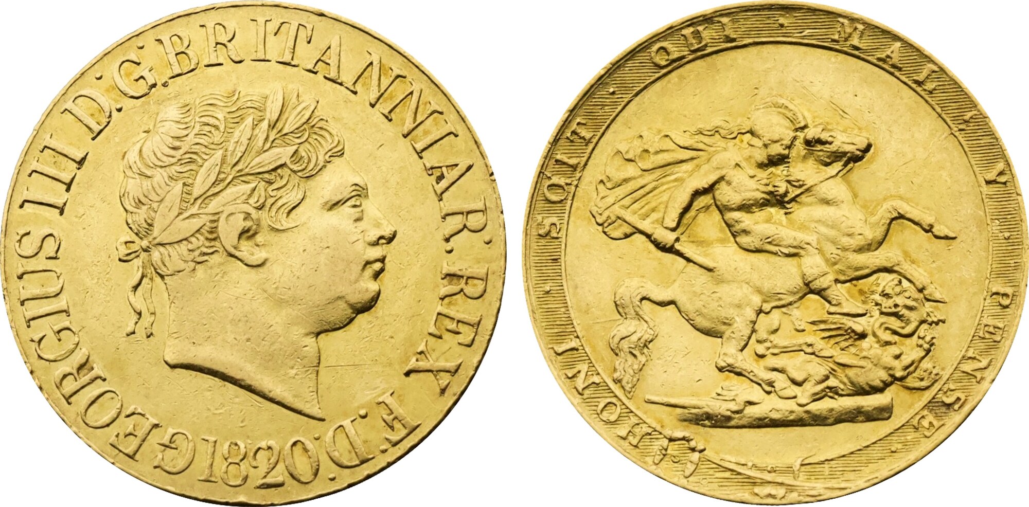 Great Britain Sovereign 1820 George III XF/AU | MA-Shops