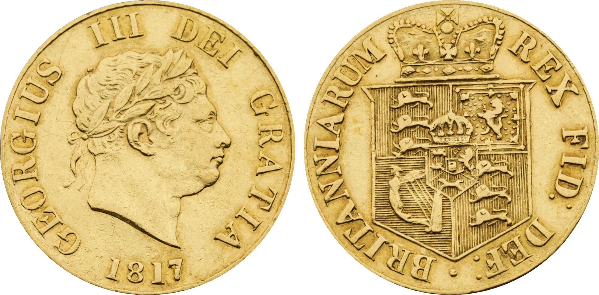 Great Britain 1/2 Sovereign 1817 George III XF/AU | MA-Shops