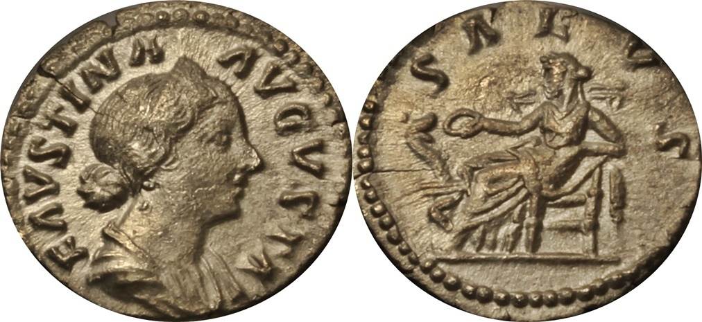 Römische Kaiserzeit Denar Faustina II UNZ | MA-Shops