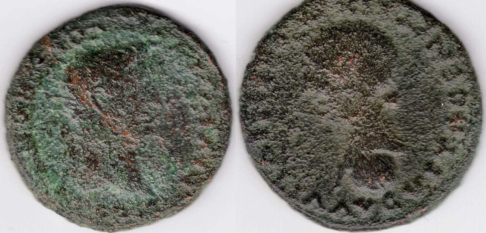 Roman Empire 14-37 Tiberius dupondius Colonia Romula Hispania (Sevilla ...