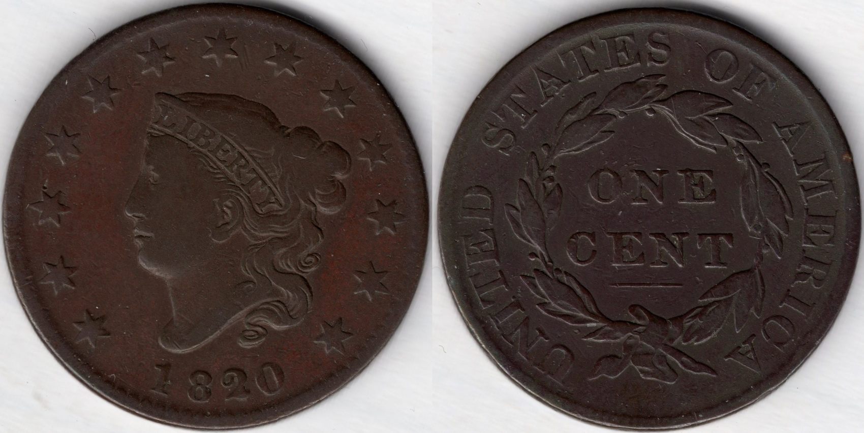USA 1820 copper Large US Cent | MA-Shops