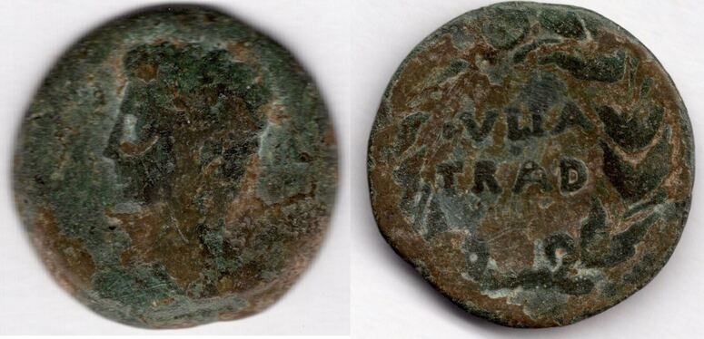 ROMAN EMPIRE 27 BC - 14 AD Roman As 27 BC-14 AD Emperor Augustus Julia ...