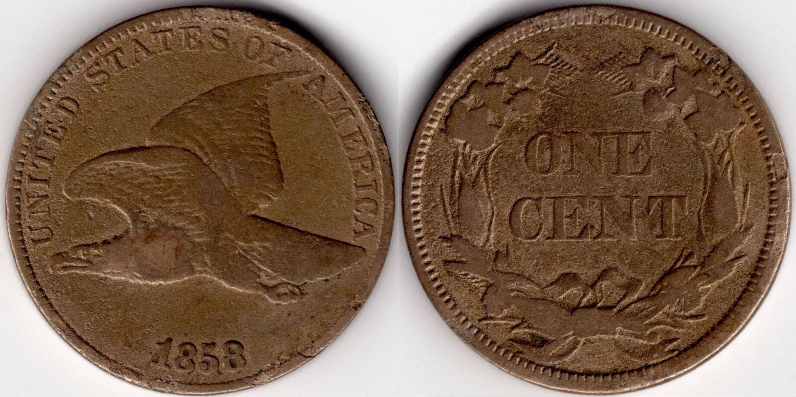 USA 1858 US Flying Eagle cent Large Letters (I58LL) | MA-Shops