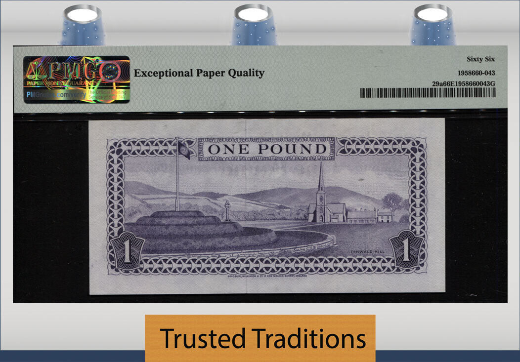 Welt Banknoten 1 POUND 1972 TT PK 29a ISLE OF MAN BEAUTIFUL QUEEN ...