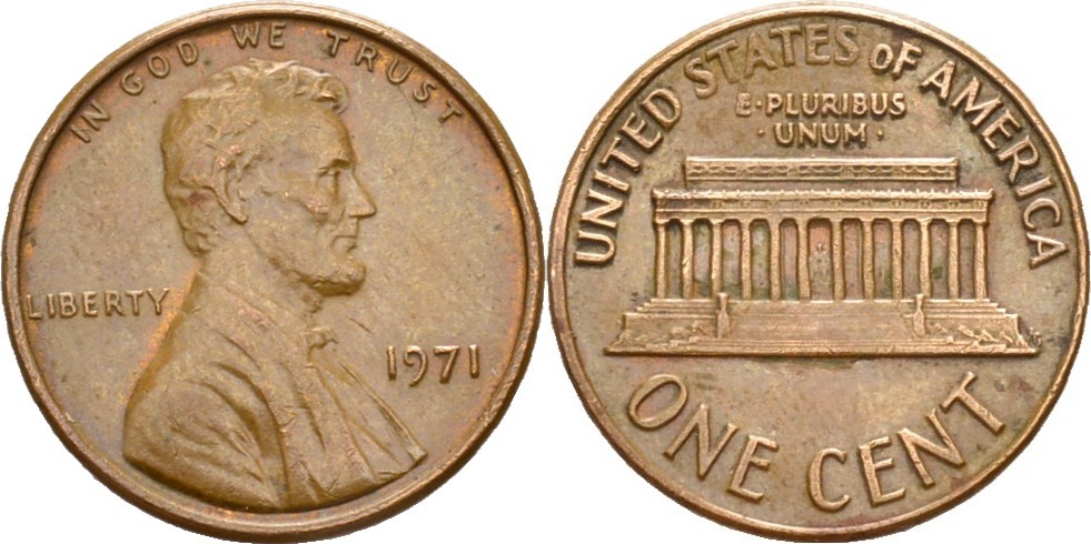 Amerika 1 Cent 1971 VZ | MA-Shops