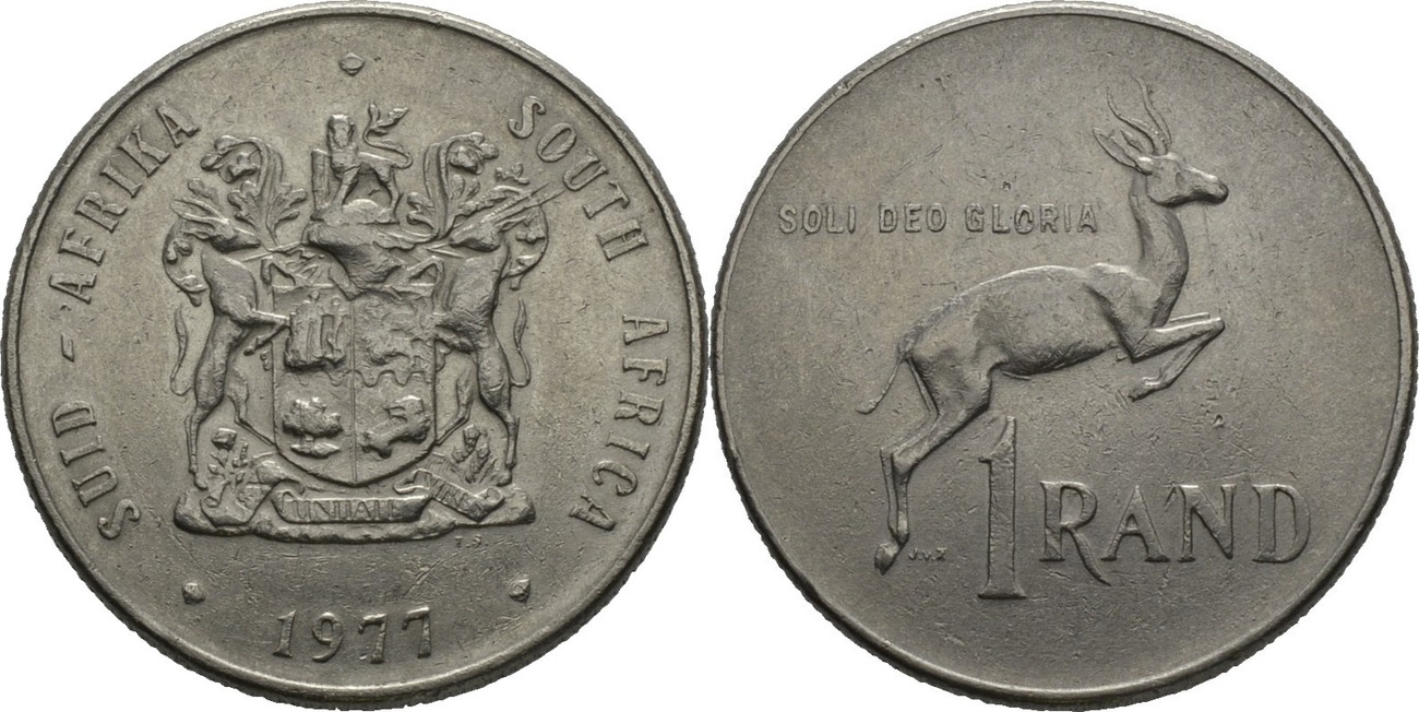 Südafrika 1 Rand 1977 VZ | MA-Shops