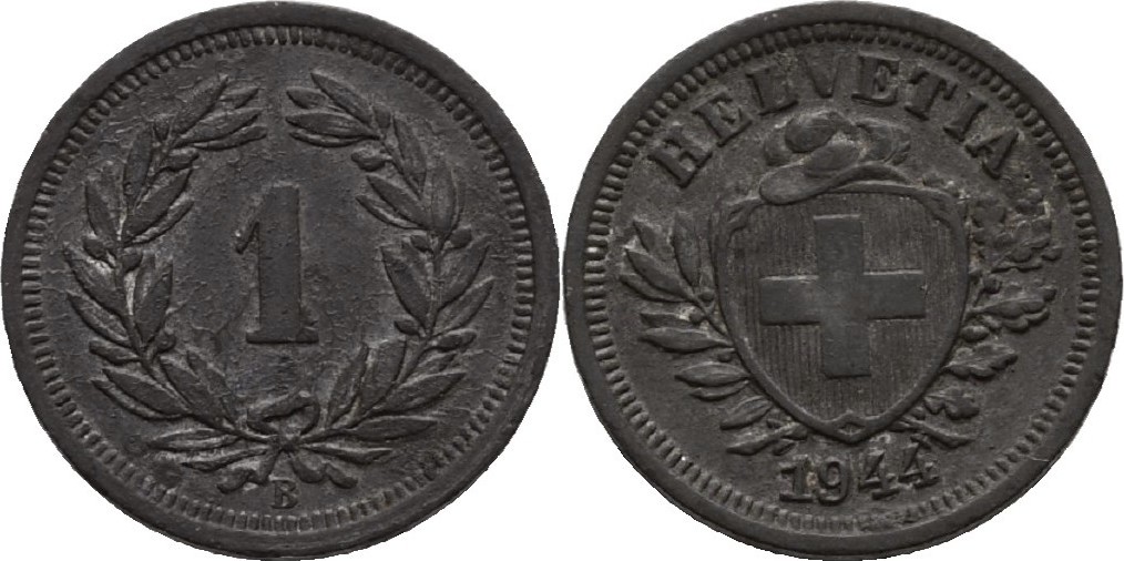 Schweiz 1 Rappen 1944 VZ | MA-Shops