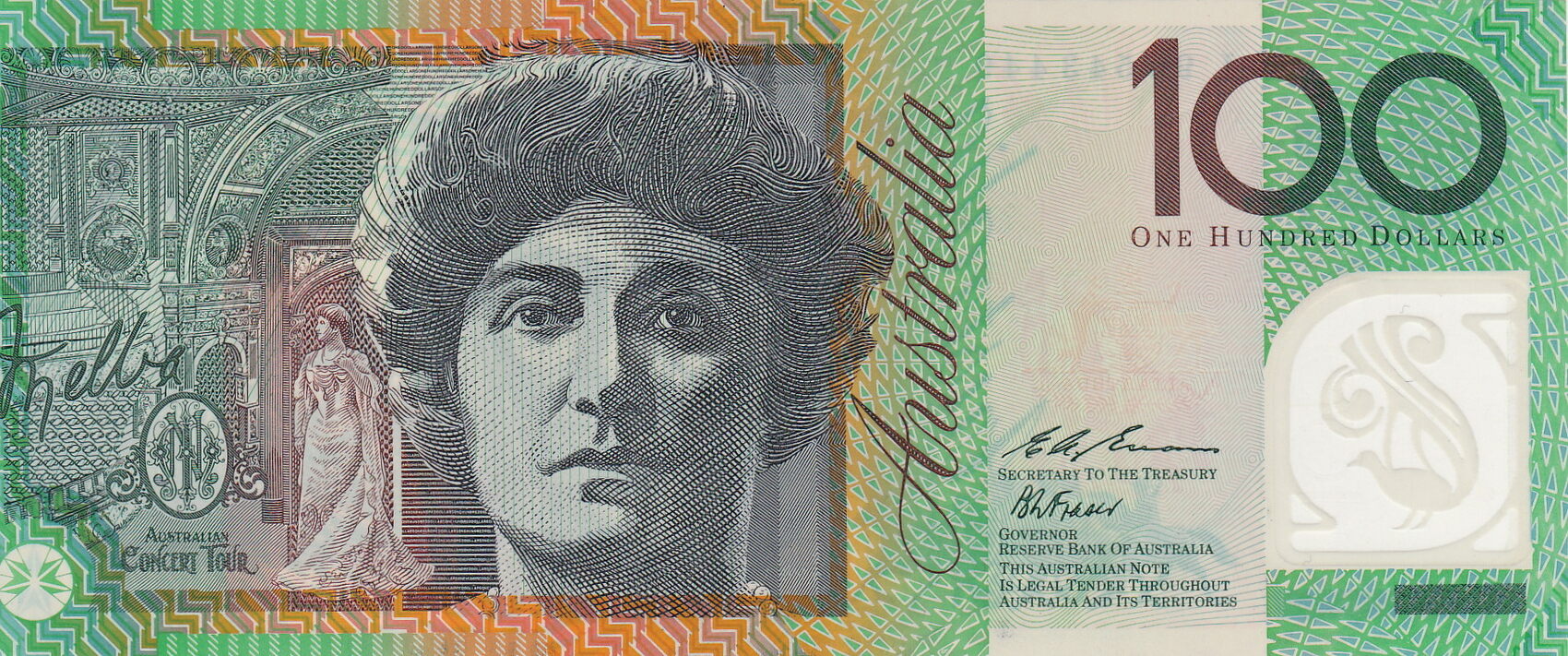 Australia 100 Dollars 1996 MELBA P.55a unz | MA-Shops