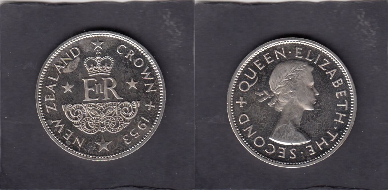 New Zealand 1 Crown CORONATION 1953 KM.30 PP | MA-Shops