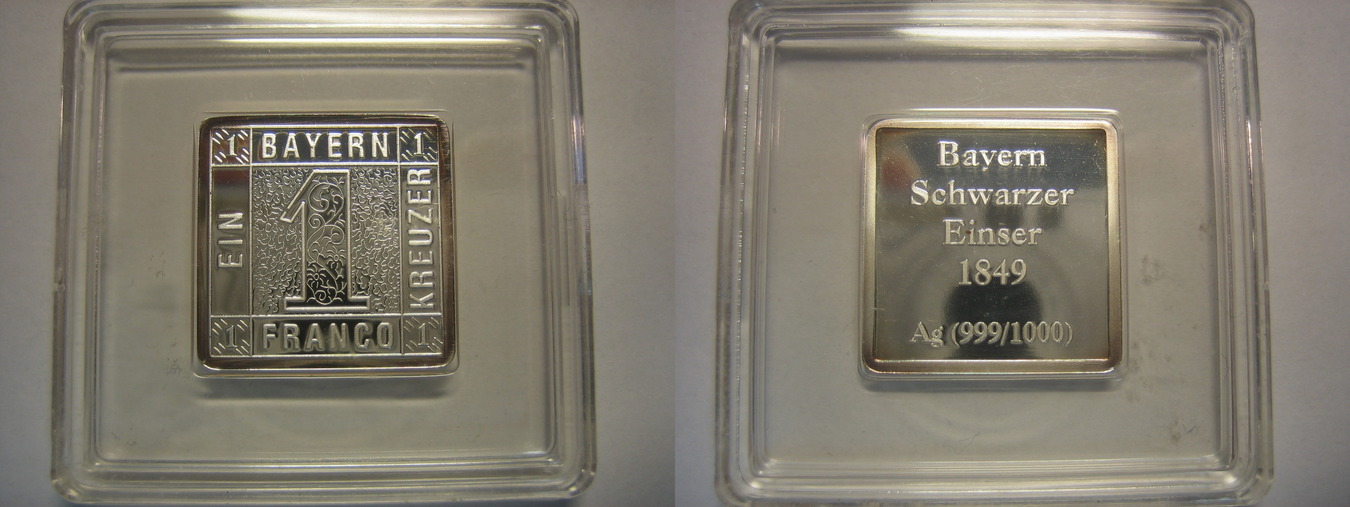 Bayern Die wertvollsten Briefmarken der Welt Schwarzer Einser 1849 ...