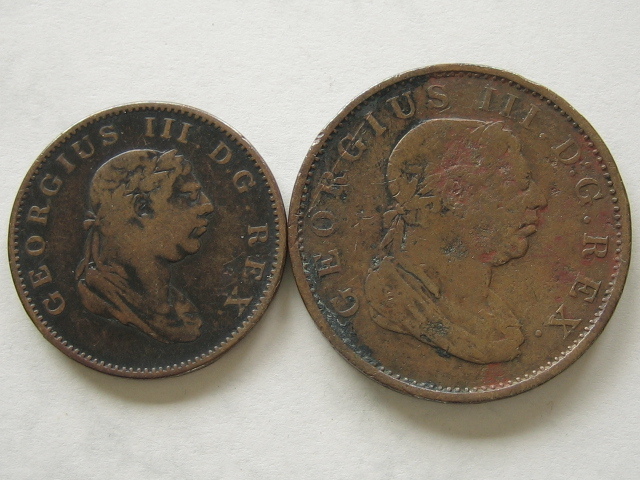 Lot 1/2 -1 Stiver Stiver 1813 Guyana ESSEQUIBO & DEMERARY George III. s ...