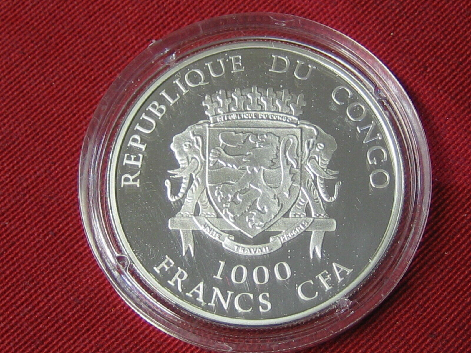 Congo 1000 Francs 2009 A.R.A. Libertad Silber Proof Seefahrt PP Proof ...