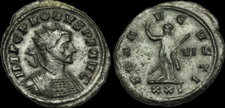 ROMAN IMPERIAL Pr712Ff - PROBUS - Billon Antoninianus, wide ties bust ...