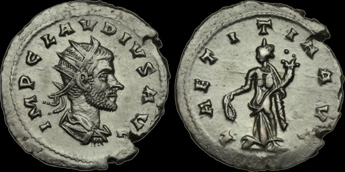 ROMAN IMPERIAL AN-TWBB - CLAUDIUS (II) GOTHICUS - AE Antoninianus ...