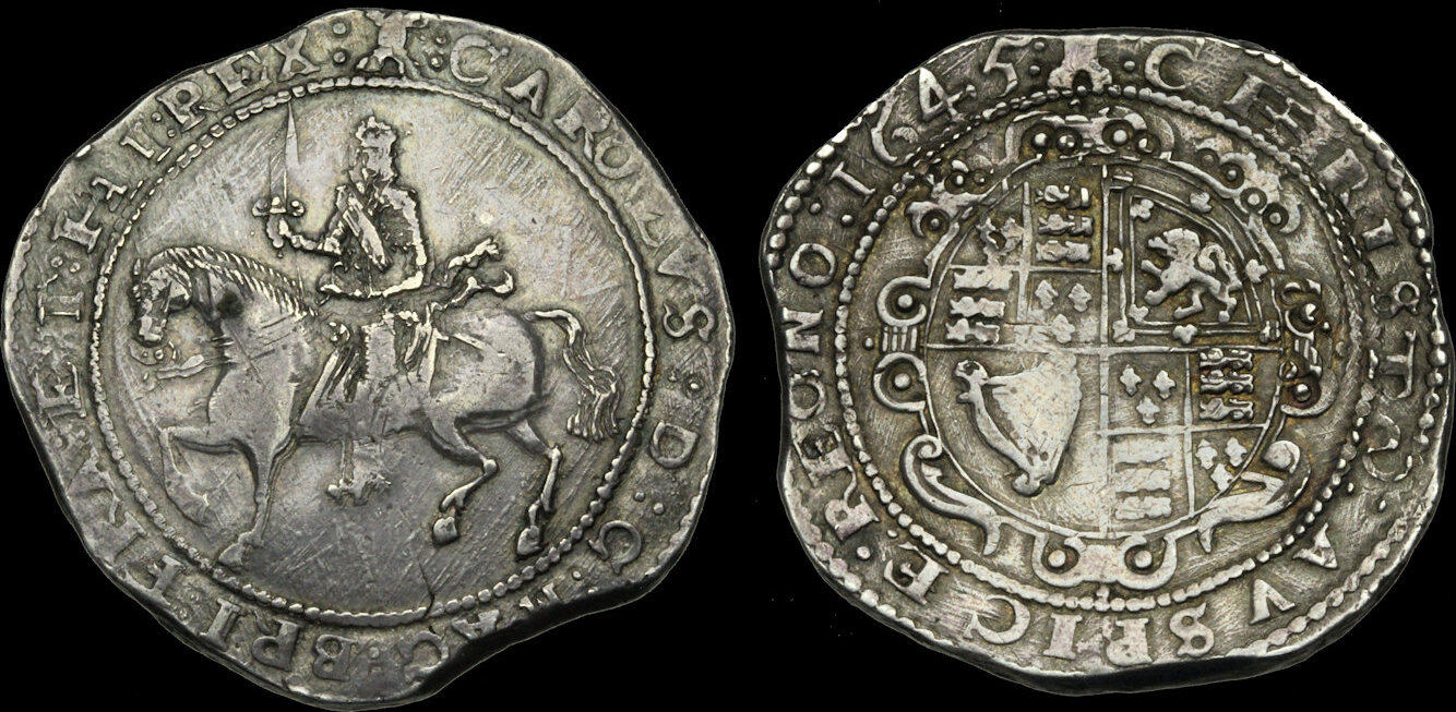 ENGLISH HAMMERED 1-5sp - CHARLES I - EXETER CROWN - Pleasing cabinet ...