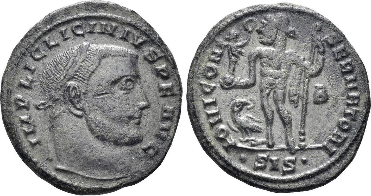 ROMAN AE Follis Licinius I. 308-324 AD. (3.82g, 22mm). Siscia mint ...