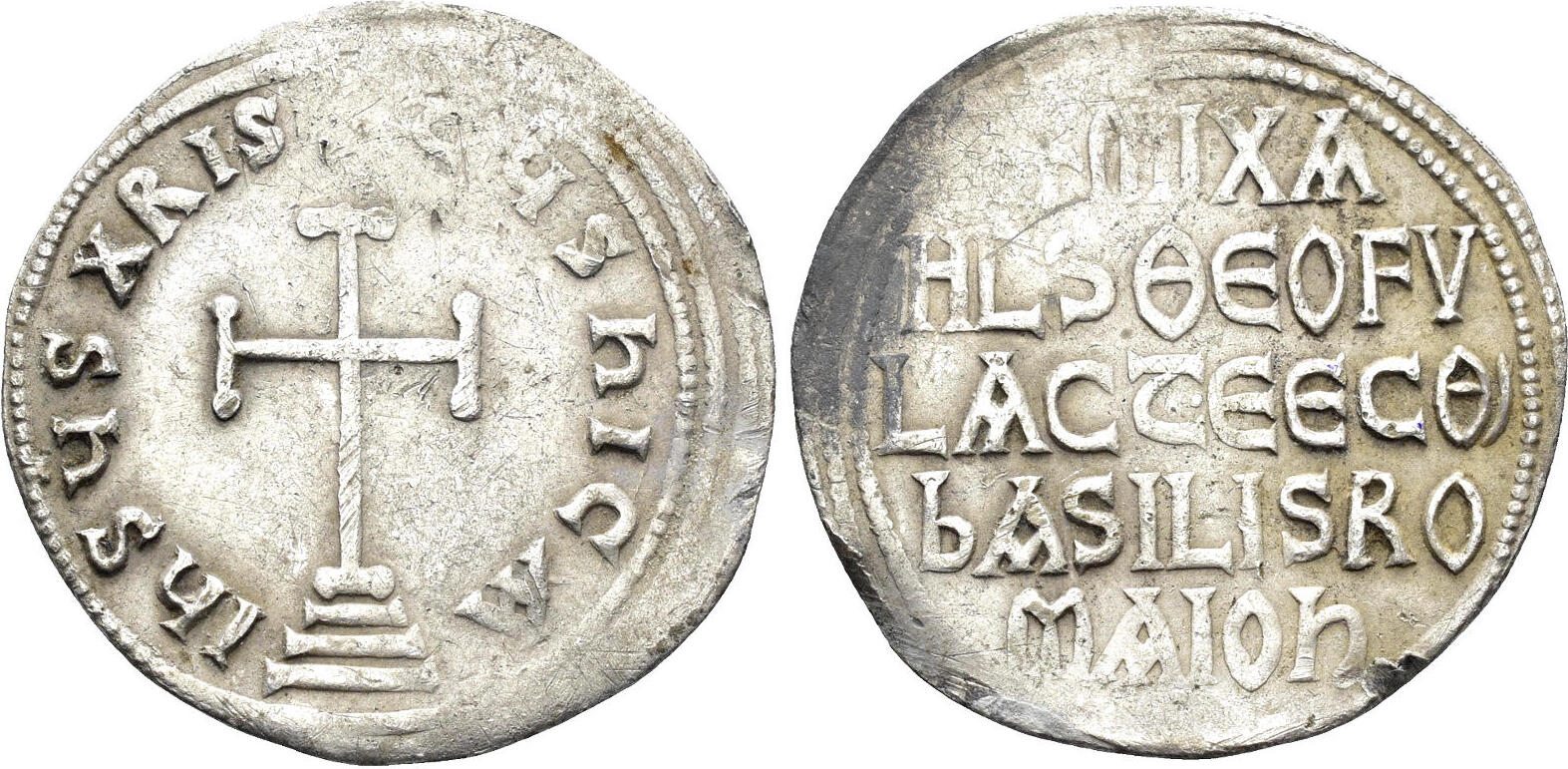 BYZANTINE AR Miliaresion 820-829 n. Chr. Michael II the Amorian. 820 ...