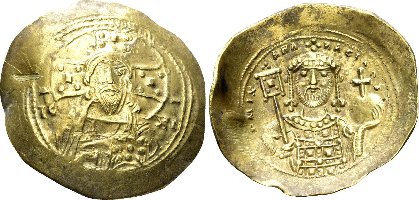 BYZANTINE Histamenon 1071-1078 Michael VII Ducas. EL (1.43g, 18mm ...