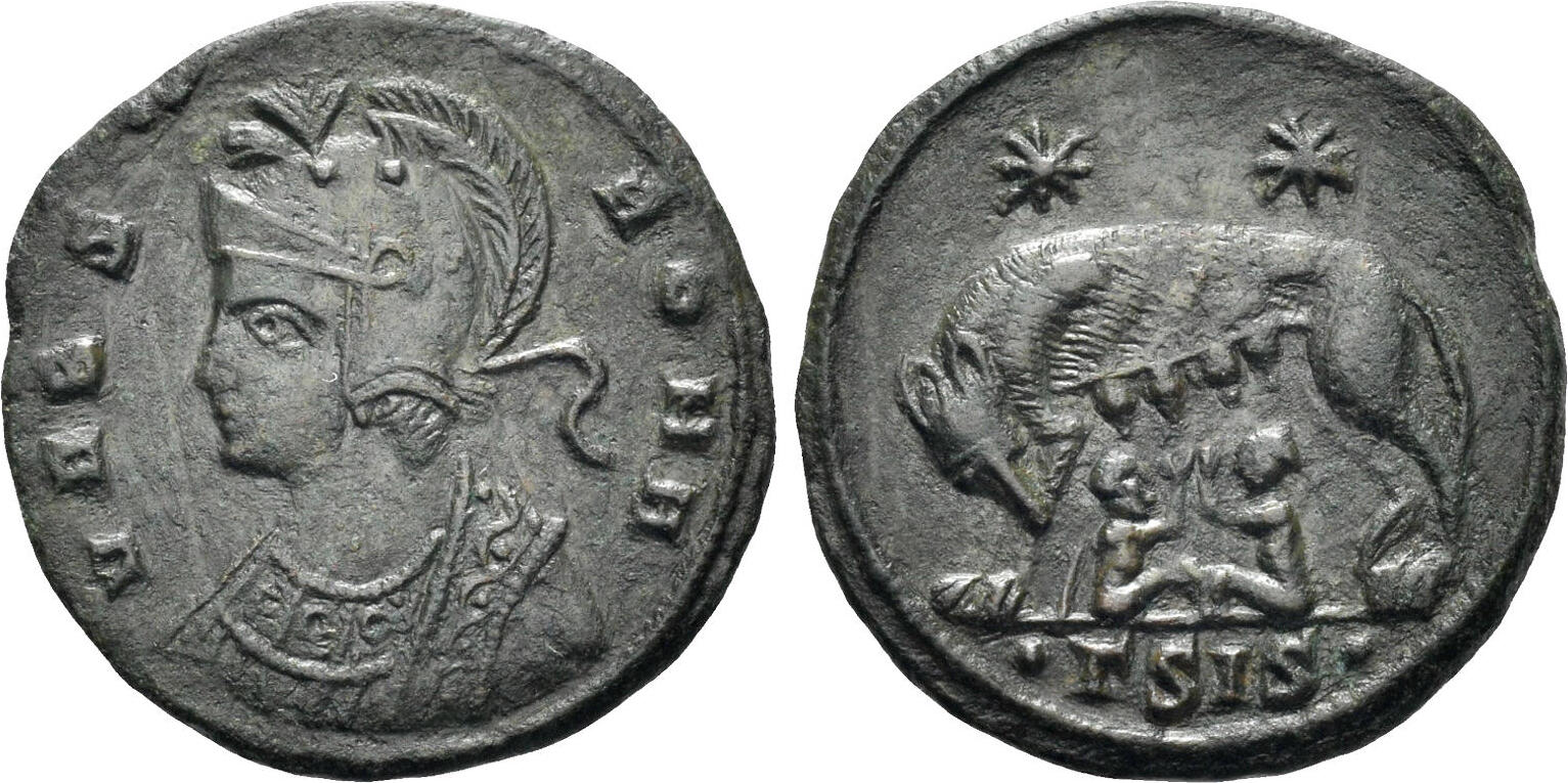 ROMAN AE Follis Commemorative Series. 330-354. (2.11g, 18.5mm). Siscia ...