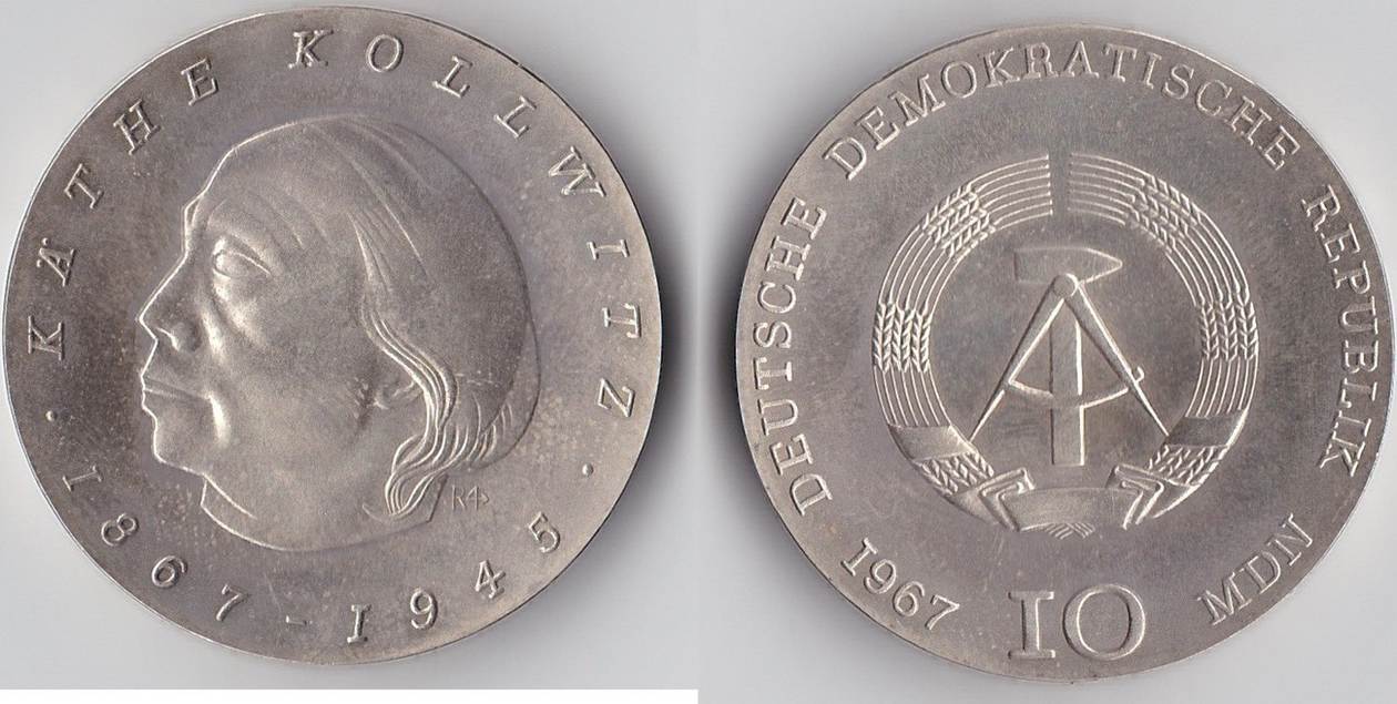 DDR 10 Mark 1967 Kollwitz st | MA-Shops