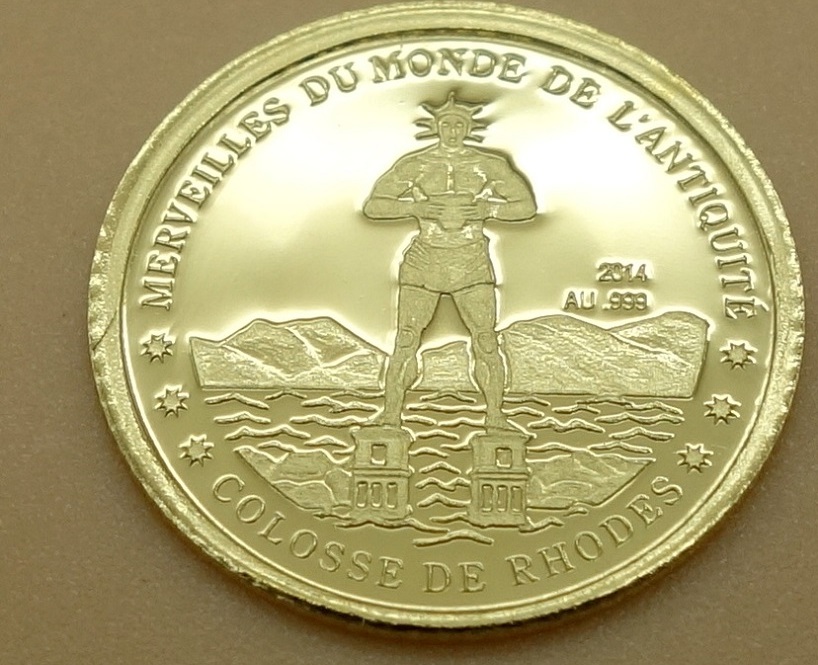 Niger 100 Francs 2014 Koloss von Rhodos PP, gekapselt | MA-Shops