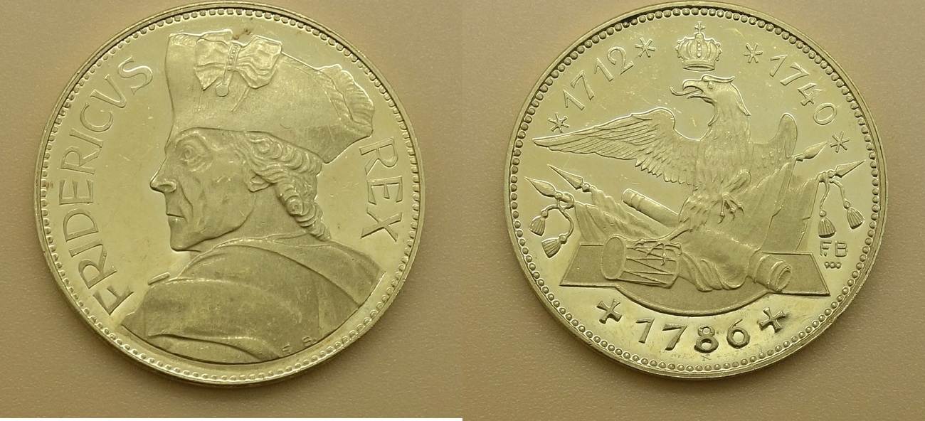 o.J. Goldmedaille -Friedrich der Große (1712-1786)- vz | MA-Shops