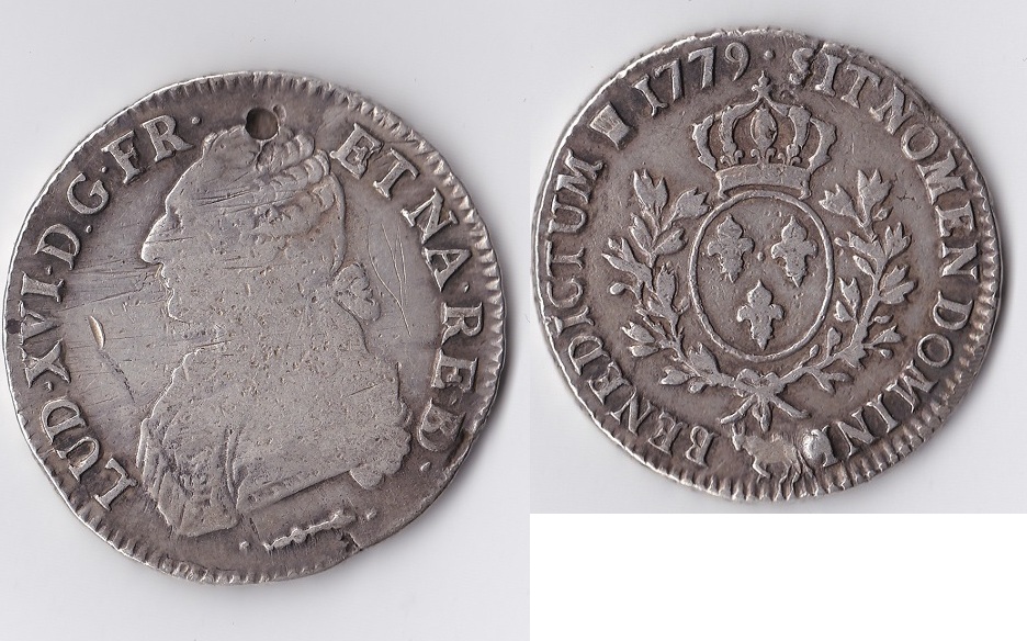 Frankreich Ecu 1779 Pau Louis XVI ss | MA-Shops