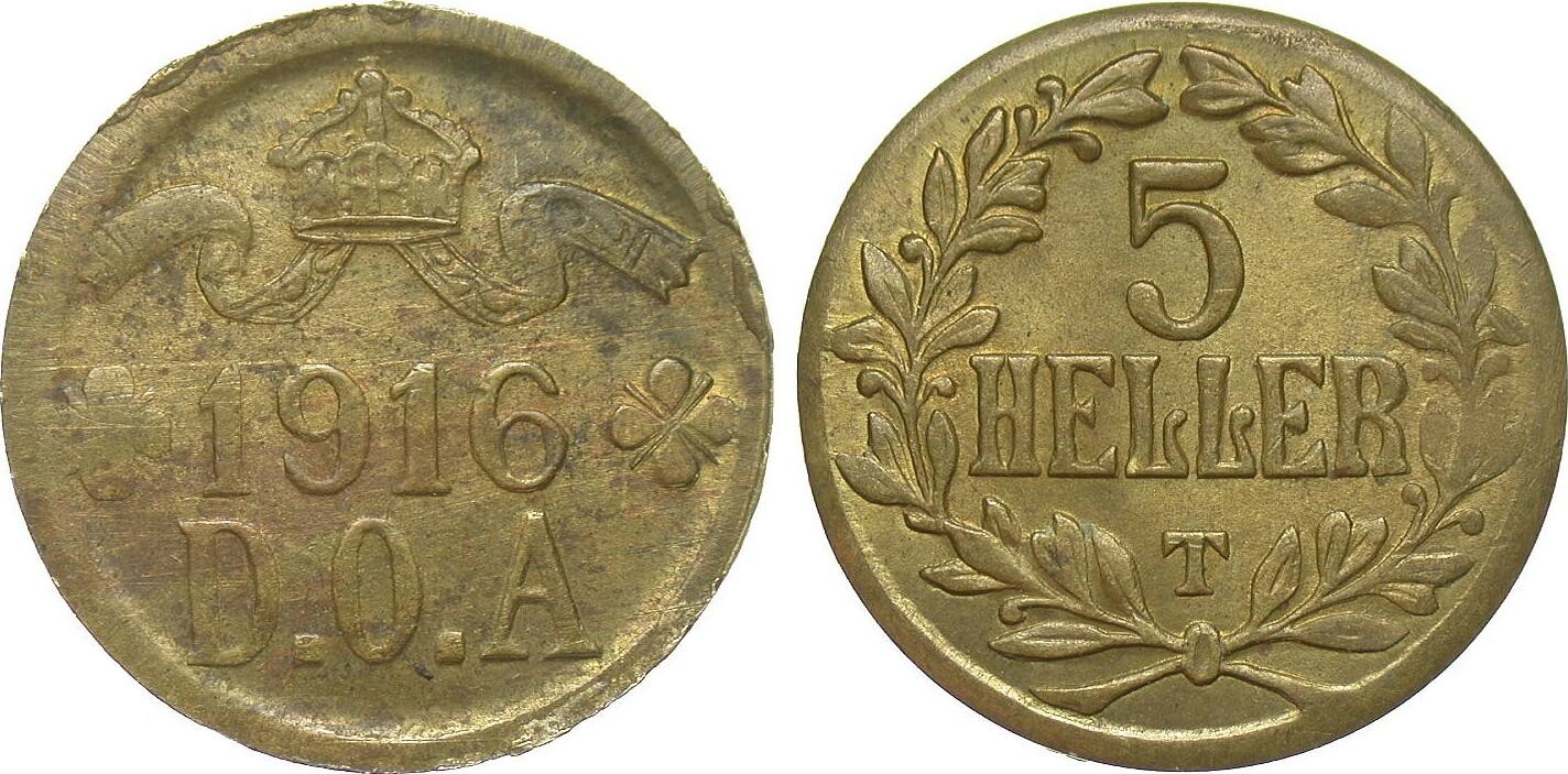 Kolonien und Nebengebiete 5 Heller modifizierter Stempel Tabora 1916 T vz / prfr. | MA-Shops