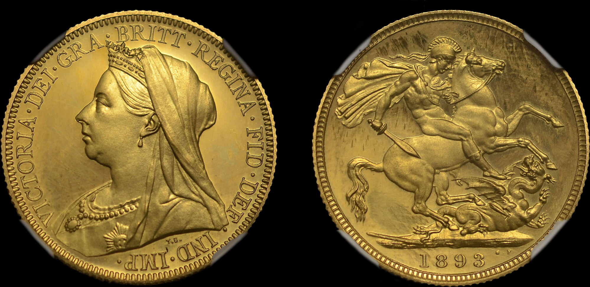 GREAT BRITAIN VICTORIA 1893 GOLD PROOF SOVEREIGN, PF62 ULTRA CAMEO | MA ...