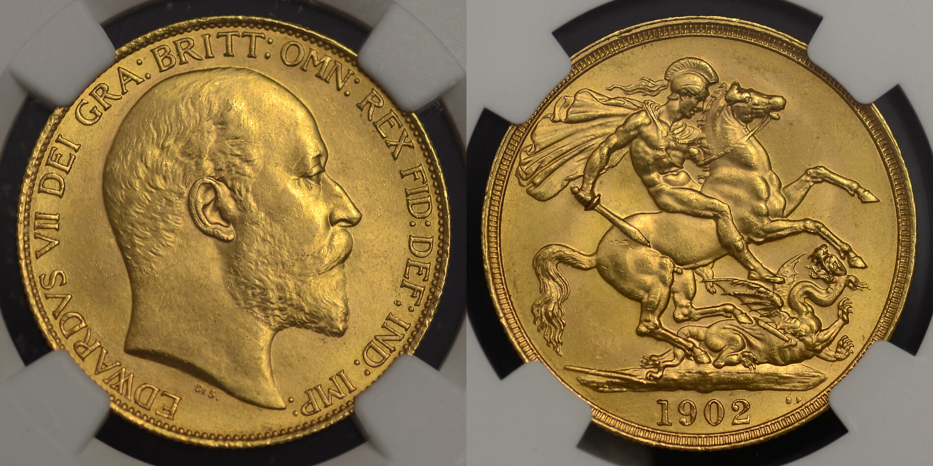 GREAT BRITAIN EDWARD VII 1902 CURRENCY ISSUE GOLD TWO POUNDS MS62 | MA ...