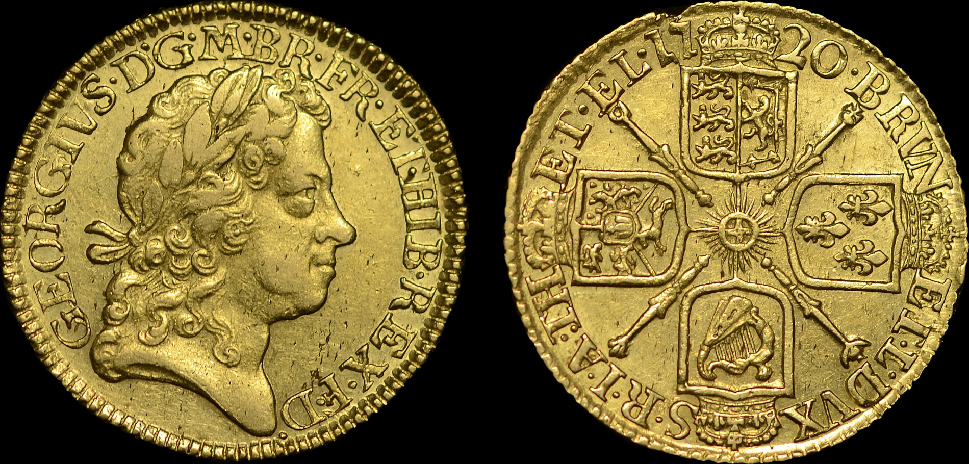 GREAT BRITAIN GEORGE I 1720 GOLD GUINEA | MA-Shops
