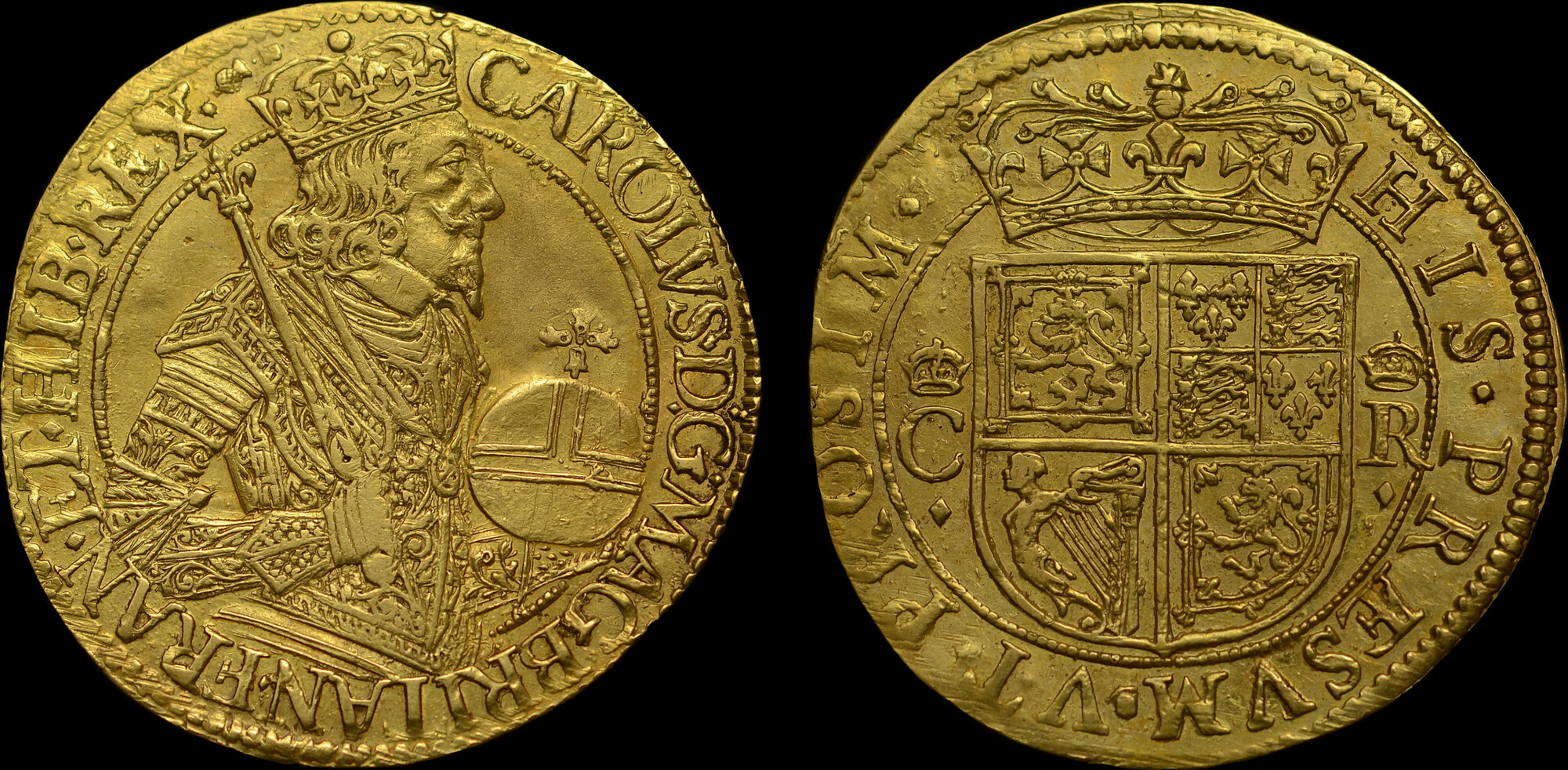 GREAT BRITAIN 1637-42 SCOTLAND, CHARLES I BRIOT HAMMERED GOLD UNIT | MA ...