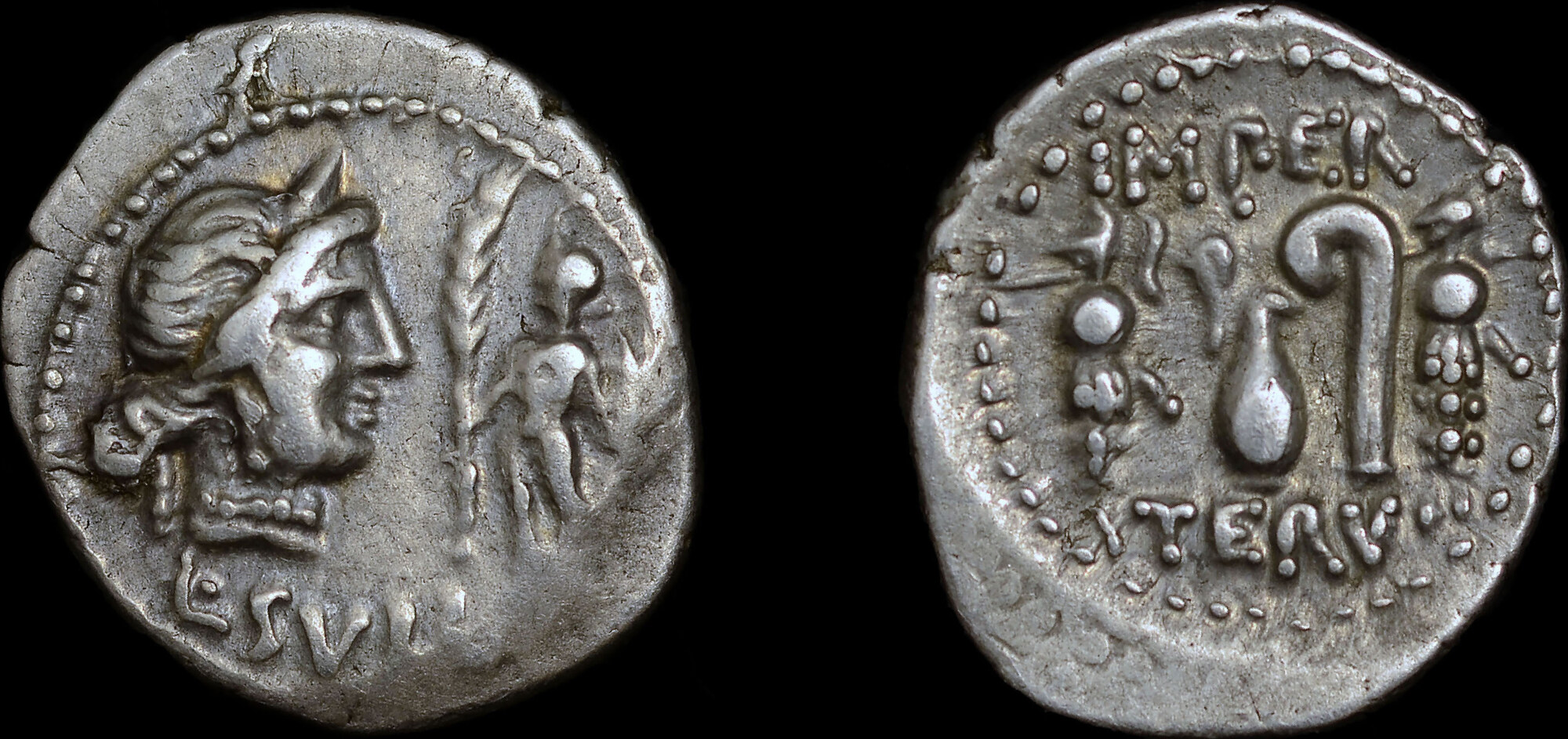 ANCIENT ROME 84-83 BC L. CORNELIUS SULLA SILVER DENARIUS, MILITARY ...