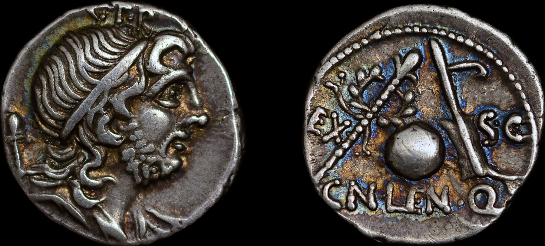 ANCIENT ROME 76-75 BC ROMAN REPUBLIC, CN. CORNELIUS P.F. LENTULUS ...