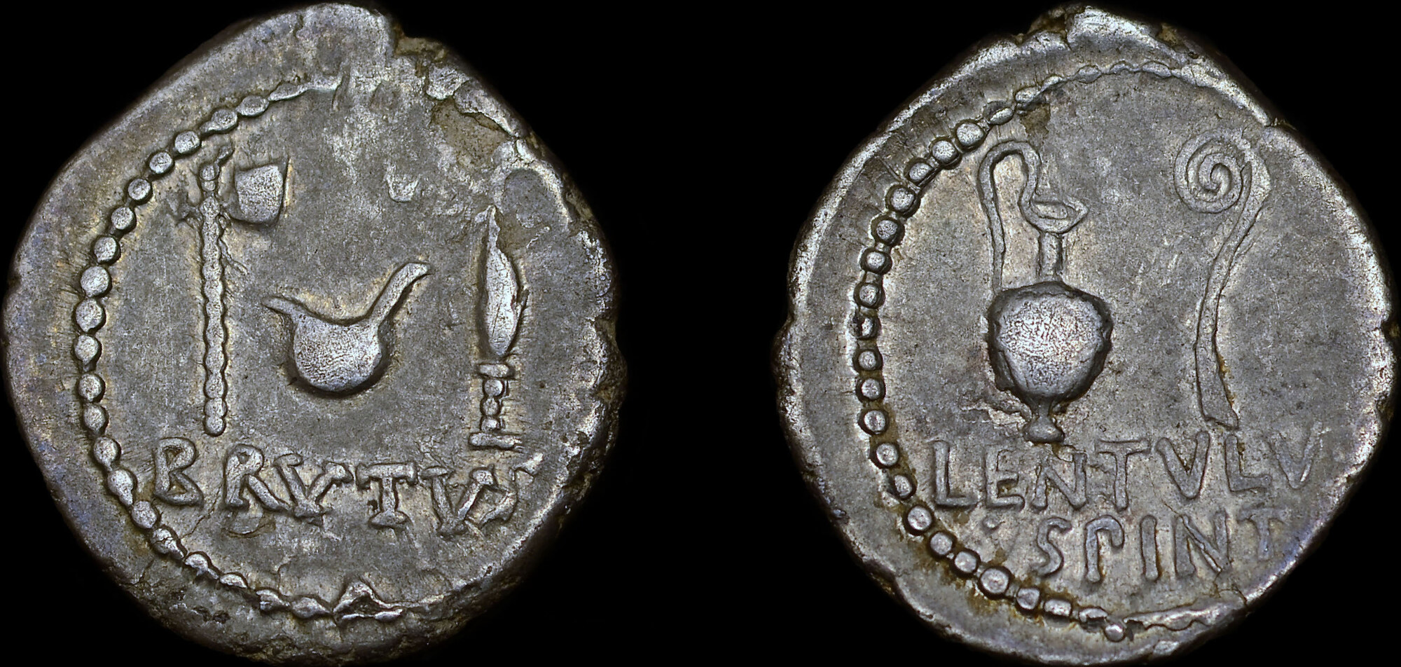 ANCIENT ROME Q. SERVILIUS CAEPIO BRUTUS, & P. CORNELIUS LENTULUS ...