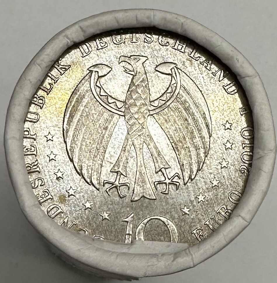 Deutschland 2002- 2010 200 Stück (8 Rollen) 10 Euro 2002-2010 - 925er ...